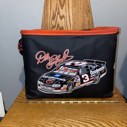 Vintage Dale Earnhardt Nascar Cooler Bag Black Red Goodwrench Zip ...