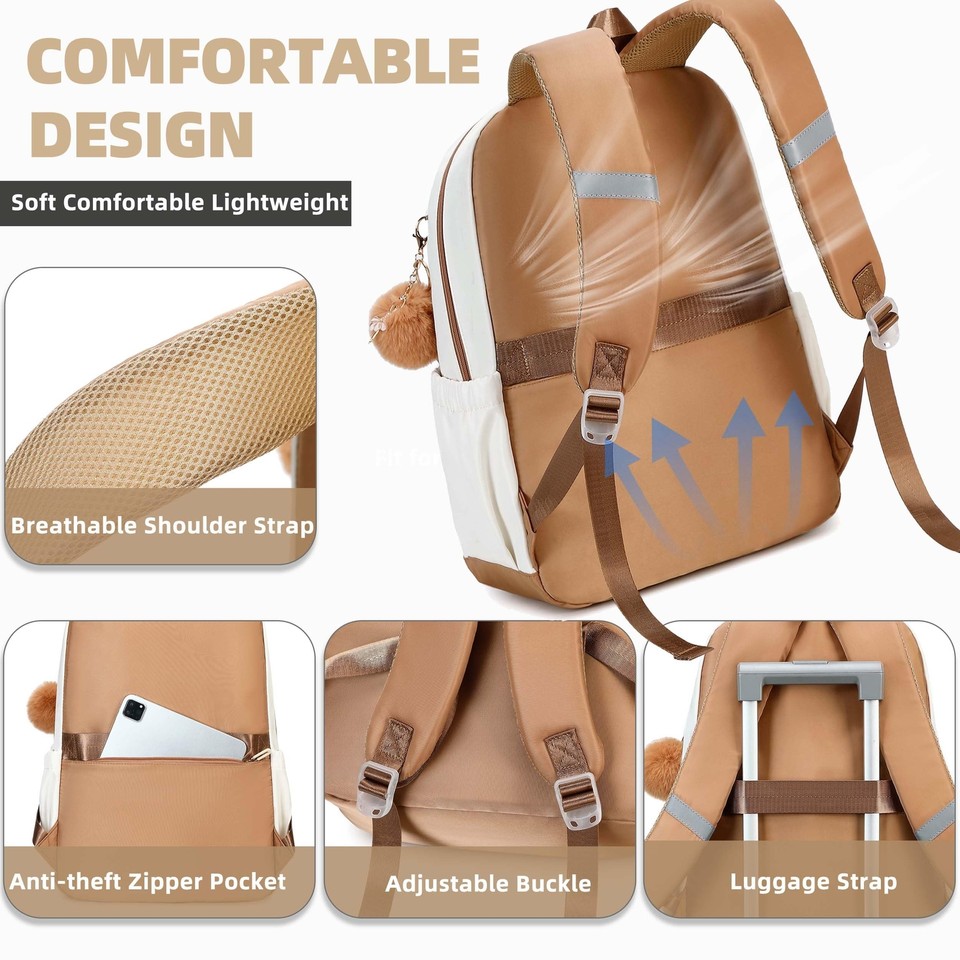 AO ALI VICTORY School Backpack for Girls Women 15.6 Inch Laptop ...
