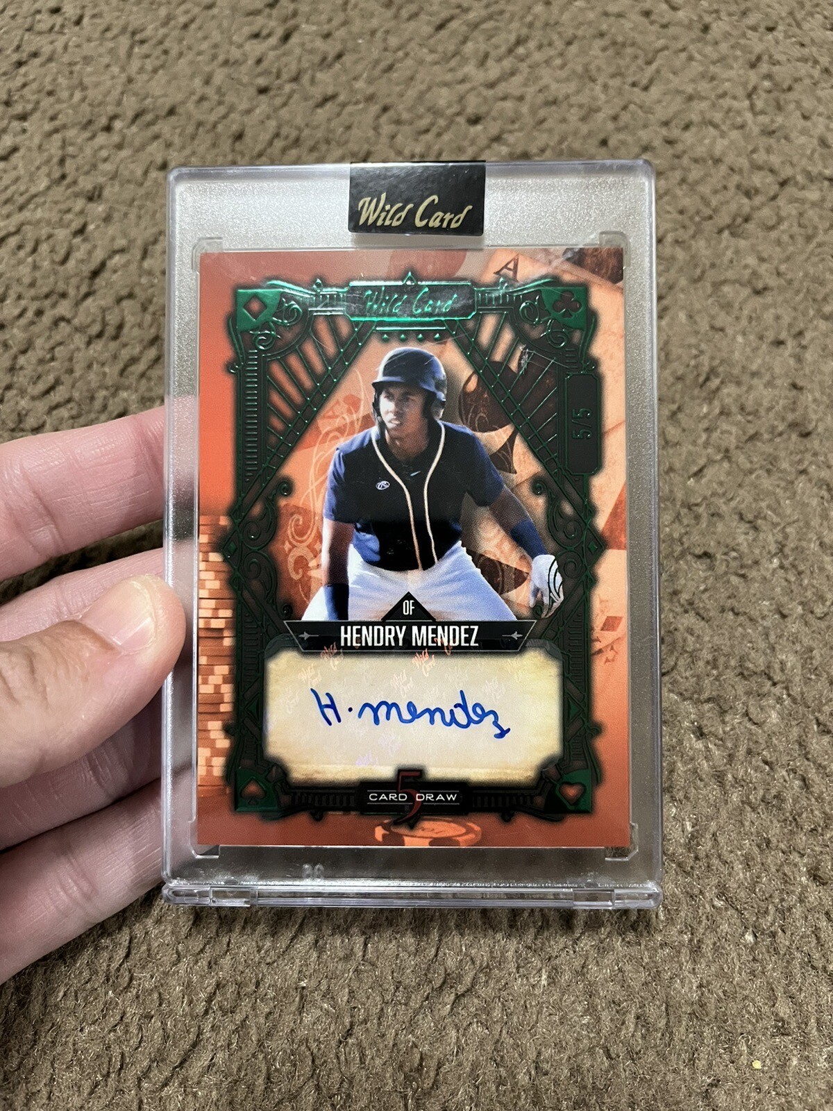 2023 Wild Card 5 Card Draw Hendry Mendez Rookie Auto # 5/5 Milwaukee ...