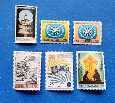 Italy Stamps, Scott 969, 972-973, 976-978 Complete Sets MNH | eBay