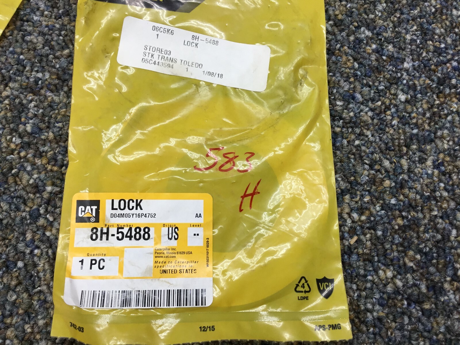 NEW OEM CATERPILLAR LOCK 8H-5488 CAT 8H5488 | eBay