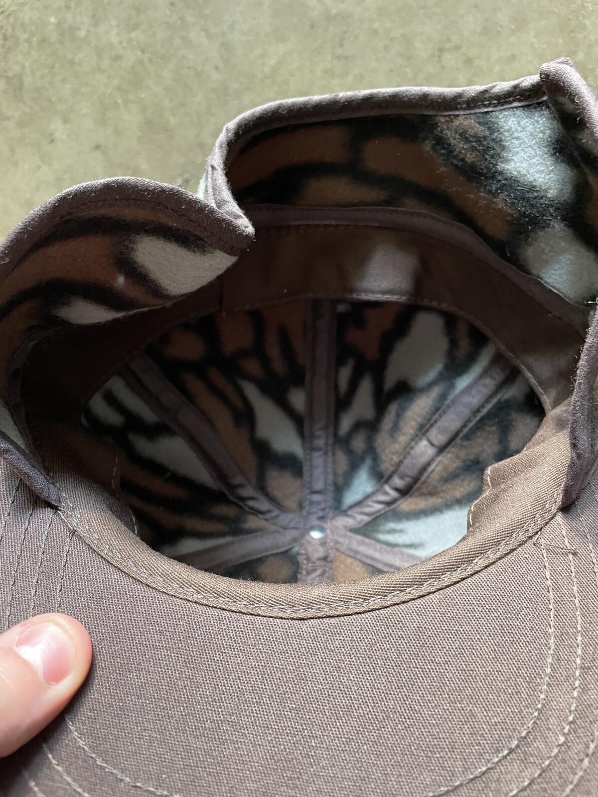 Vintage Original Trebark Fleece Hat Size LARGE MADE IN USA MINT Mossy ...