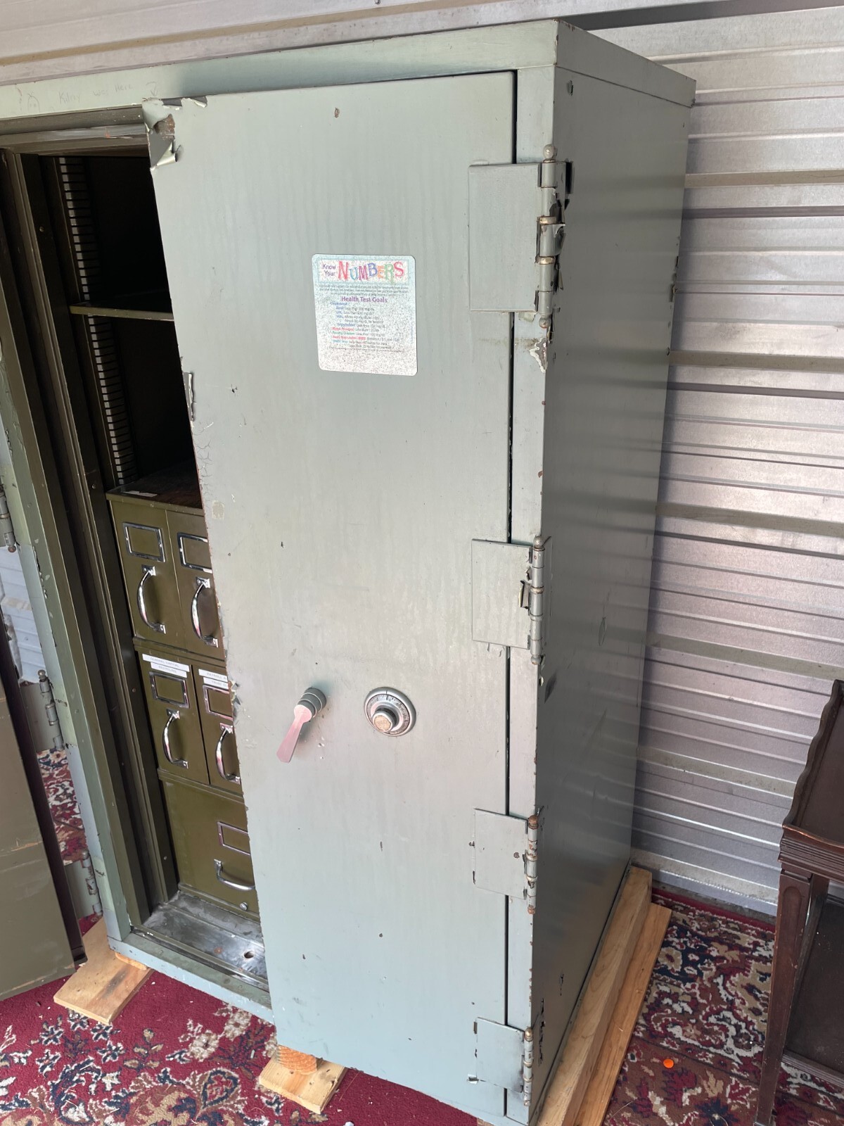 Vintage Large Safe - Mosler Combination Lock with double doors and code ...