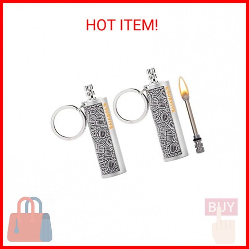 SURVIVE Permanent Match Metal, 2 Pack, Reusable Survival Fire Starter ...