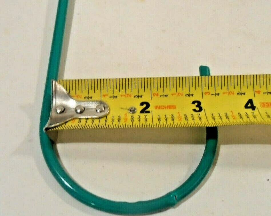 S HOOKS 10PC. (TEN)10" INCH JUMBO STEEL GREEN S-HOOKS PVC COATED PLANT ...