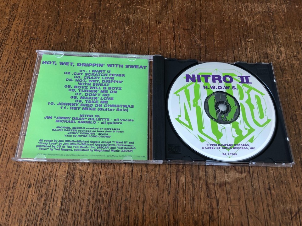 NITRO H.W.D.W.S. Nitro II CD 1991 US 1st Press RARE Michael Angelo Jim Gillette | eBay