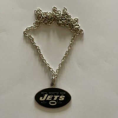 New York Jets Big Logo Charm Necklace - NFL Licensed Nice quality chain ...