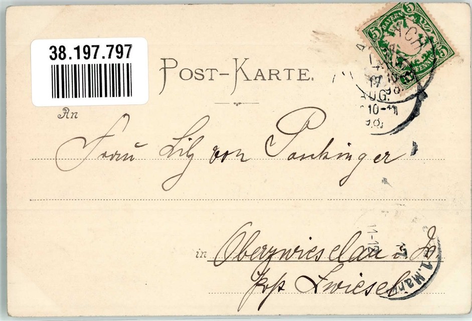 38197797 - 8000 Muenchen Adelskorrespondenz Karlsplatz Muenchen ...