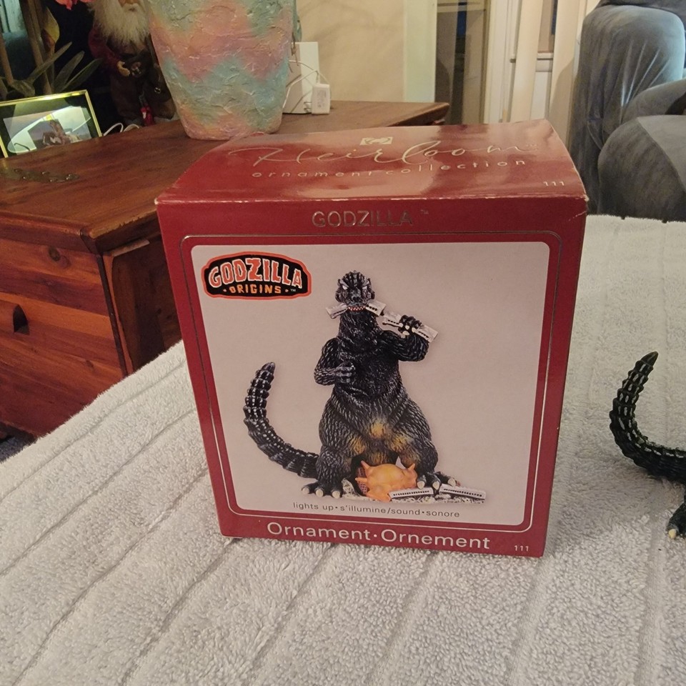 Carlton Cards Heirloom Collection Godzilla Christmas Ornament with ...