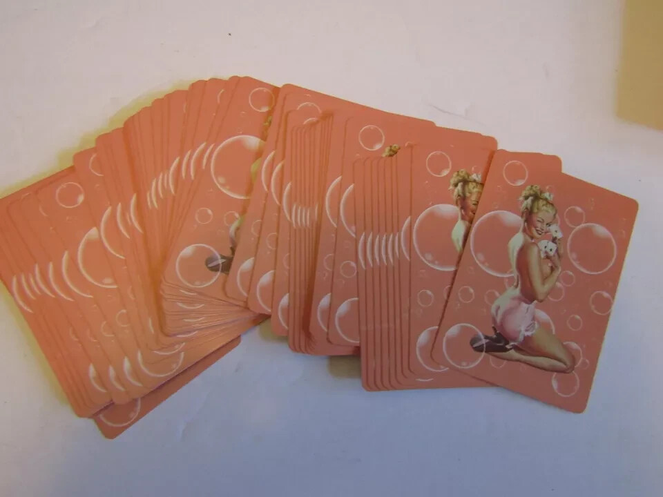 New- Amazing Vintage Pin Up Girls Playing Cards- Card Deck- 54 Playing ...