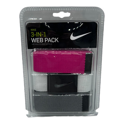 Nike Golf Men's 3 in 1 Web Pack Belts One Size Fits Most | eBay