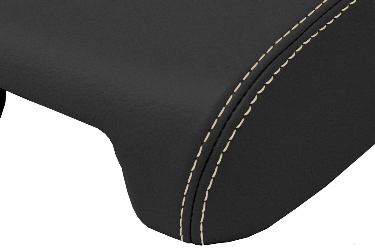 Fits 2007-2016 GMC Acadia Enclave PVC Leather Console Cover Black Beige ...
