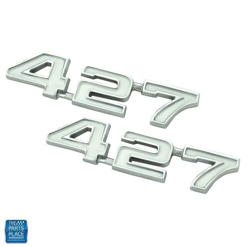 1969-74 Camaro Nova Chevy II 427 Fender Emblems For Factory Fender Hole ...