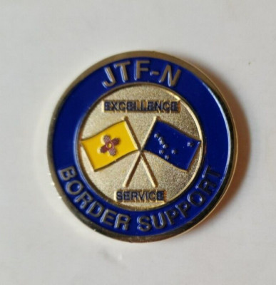 JTF-N BORDER SUPPORT CHALLENGE COIN - 172d BSB Supports 4-14 Cavalry ...