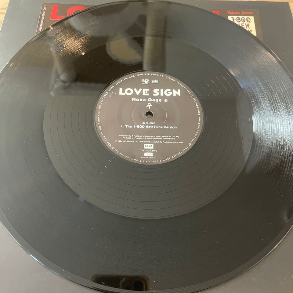 Prince/PRINCE/LOVE SIGN/Nona Gaye/Promo/Record/Used/DJ | eBay
