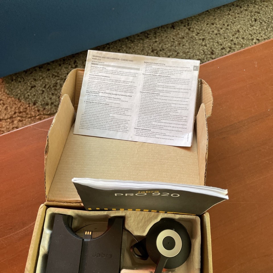 JABRA pRO Duo Wireless Headset Black Genuine | eBay