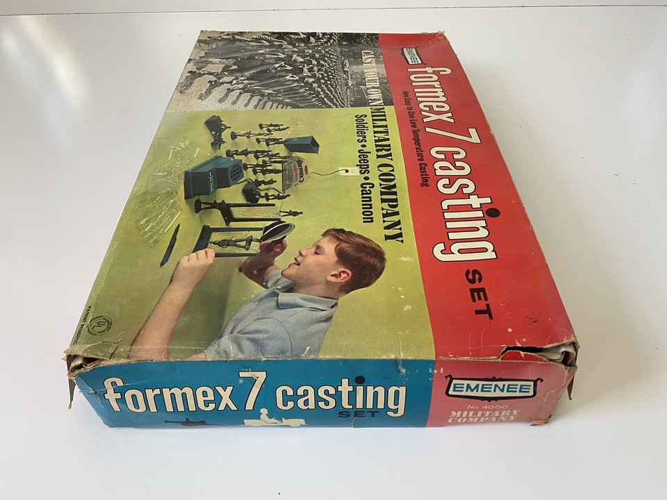 1964 Emenee Formex 7 Casting Set No 4000 Complete 100% In Original Box ...