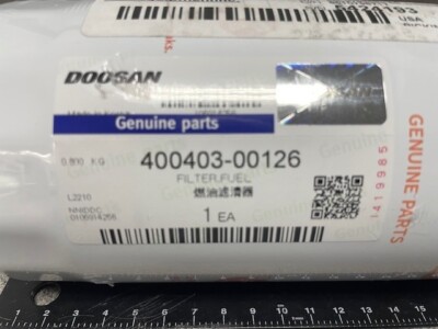 DOOSAN / DEVELON FUEL FILTER, PART 400403-00126. | eBay