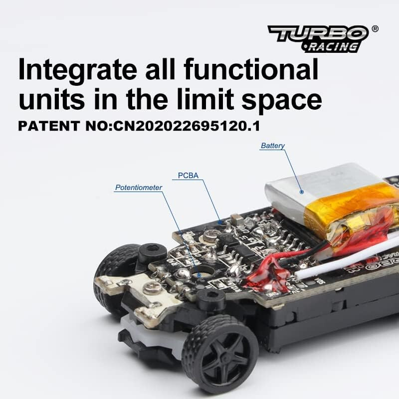 Turbo Racing 1:76 C74 Drift RC Car Mini Remote Control RTR Racing Car ...