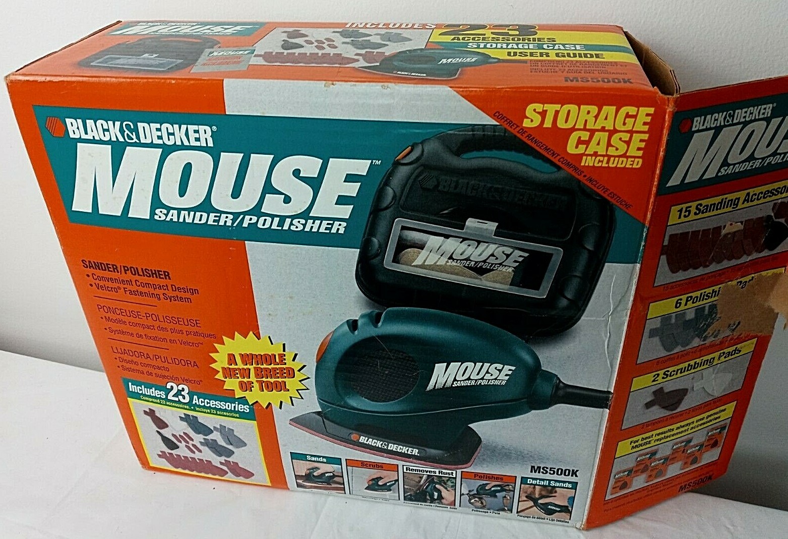 Black & Decker THE MOUSE Whole New Breed of Hand Sander & Polisher w ...