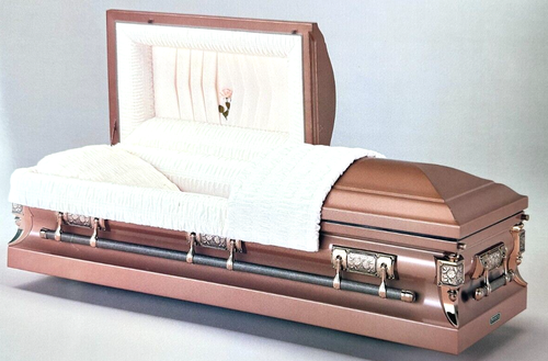 Batesville Casket Print Ad Alameda Rose Moss Pink Funeral Oddity | eBay