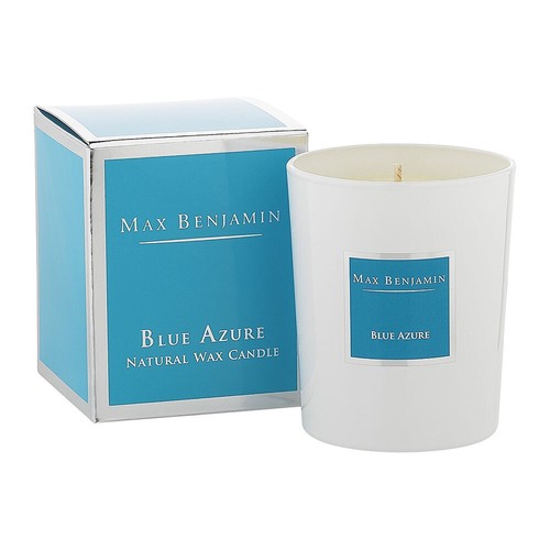 Max Benjamin 190g Natural Wax Scented Candle Jar 40hr Burn Time Blue ...