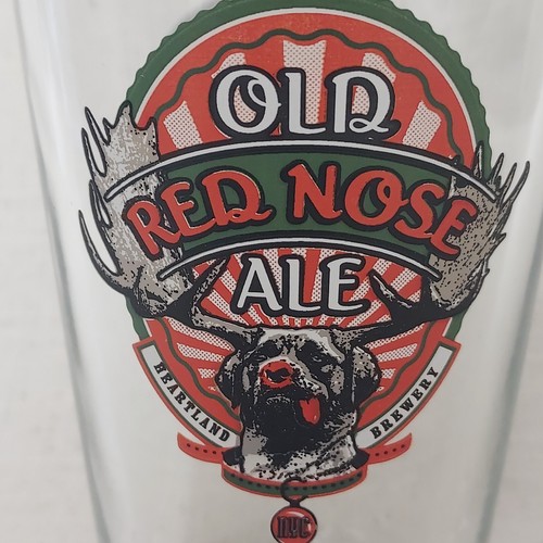 Beer Glass-Pint-Old Red Nose Ale-Heartland Brewery-NYC | eBay