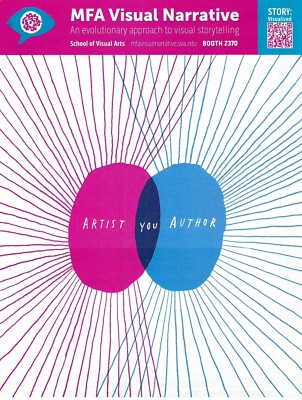 2012 School Of Visual Arts MFA Visual Narrative NYCC Exclusive Print Ad ...