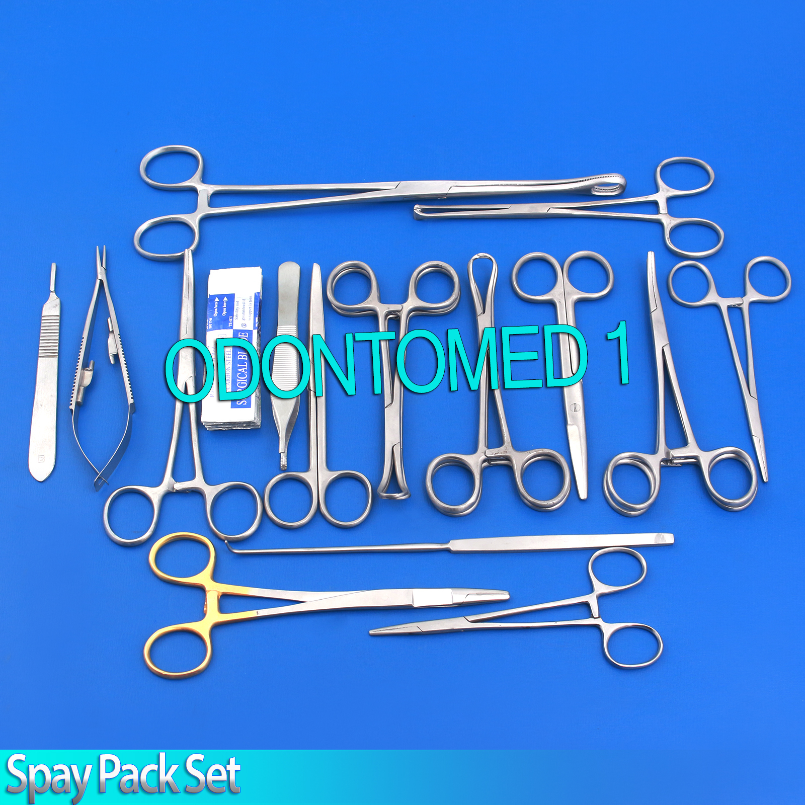 118 Instruments Spay Neuter Pack Veterinary Forceps Scissors Surgical ...