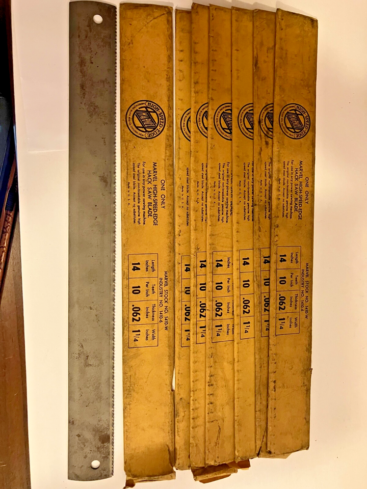 Marvel HSS mechanical Hack Saw Blades. (10 TPI/ 14" long x.062 thick x 1 1/4"wd | eBay