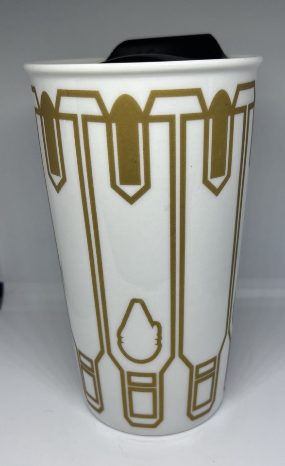 Star Wars Travel Cup Mug Tumbler, Slide Lid 16oz Ceramic Gold White ...