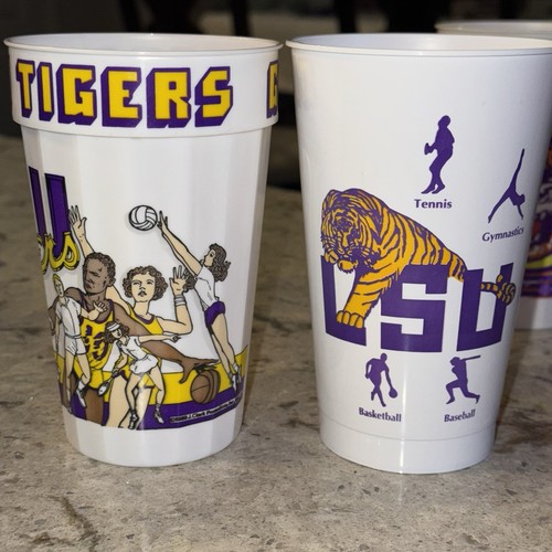 Vintage 90s LSU Tigers Souvenir Stadium Cup Lot Of 5! | eBay