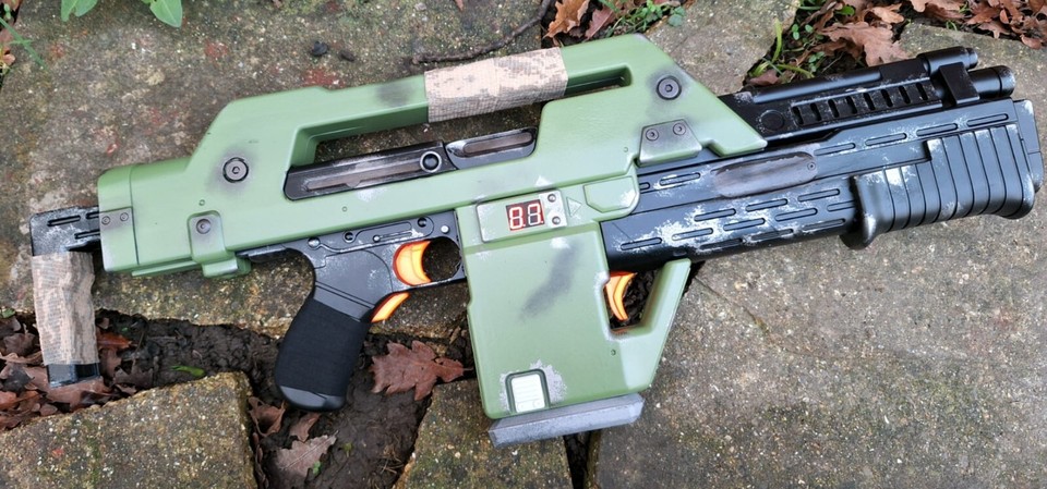 Nerf Aliens M41-A Pulse Rifle for LARP or cosplay | eBay UK
