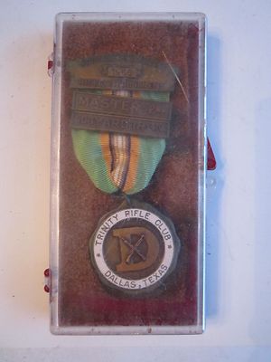 1965 TRINITY RIFLE CLUB SHOOTING MEDAL - MASTER - 2ND - BLACKINTON - IN ...