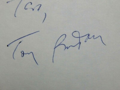Tony Randall Actor The Odd Couple Autograph Signature Signed Card | eBay