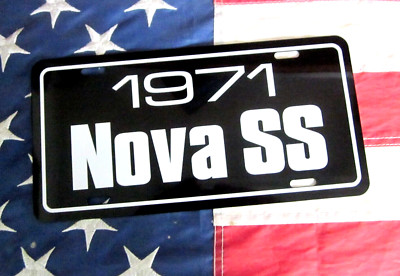 1971 Chevrolet Nova SS license plate car tag 71 Super Sport Chevy 396 ...