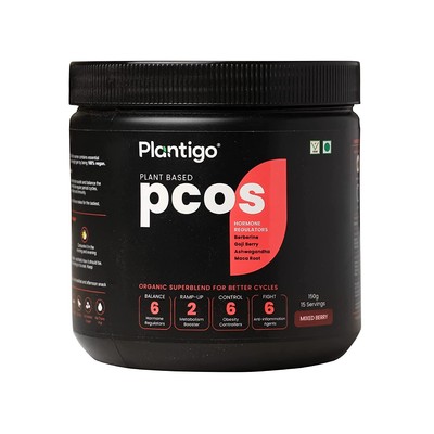 Plantigo Plant Pcos Supplement Powder Mixed Berries Flavor 150Gm For ...