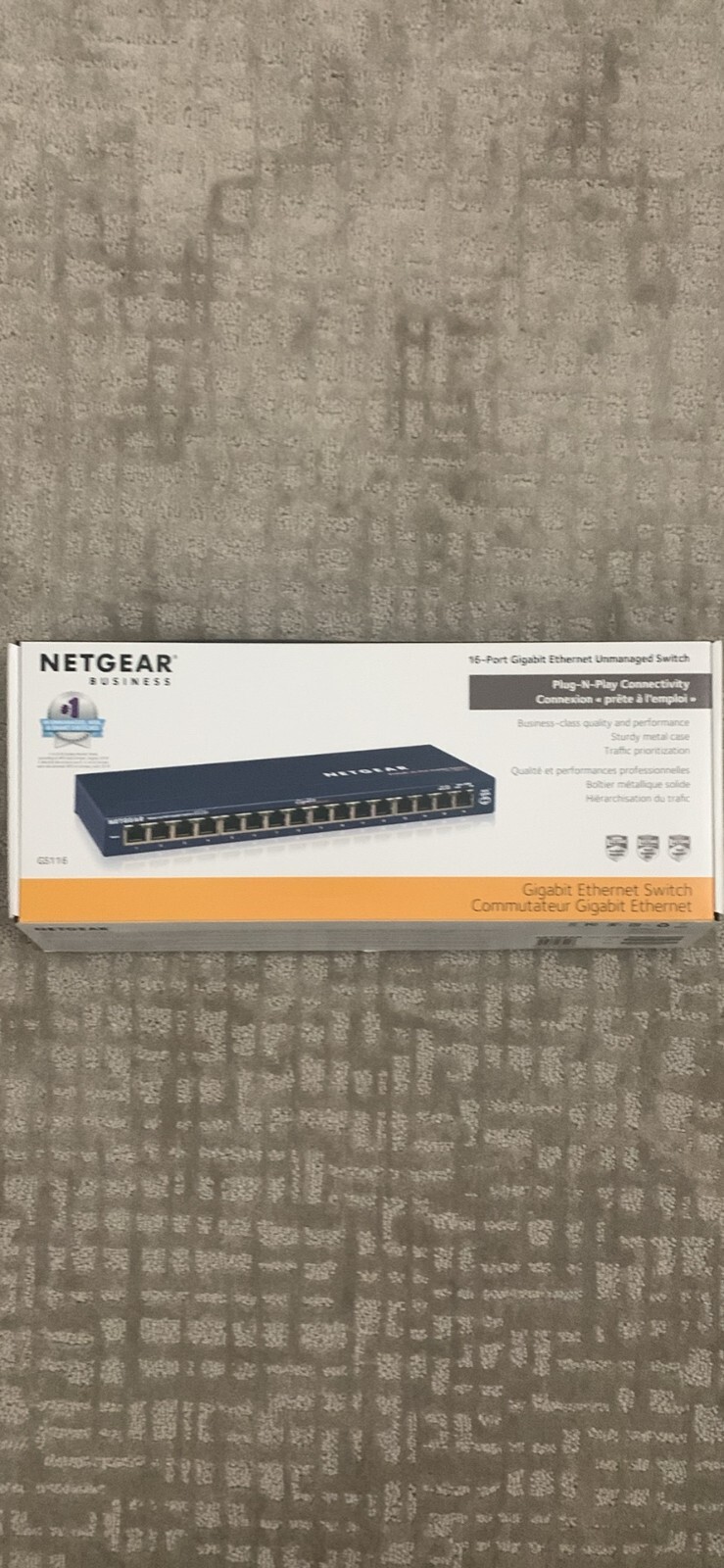 NETGEAR ProSafe 16 Port Gigabit Ethernet Switch Gs116 V2 for sale ...