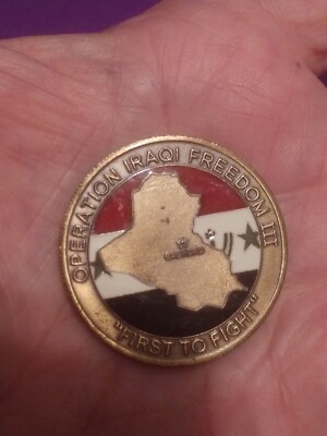 CHALLENGE COIN US Military Veterans Operation Iraqi Freedom 111 "First ...