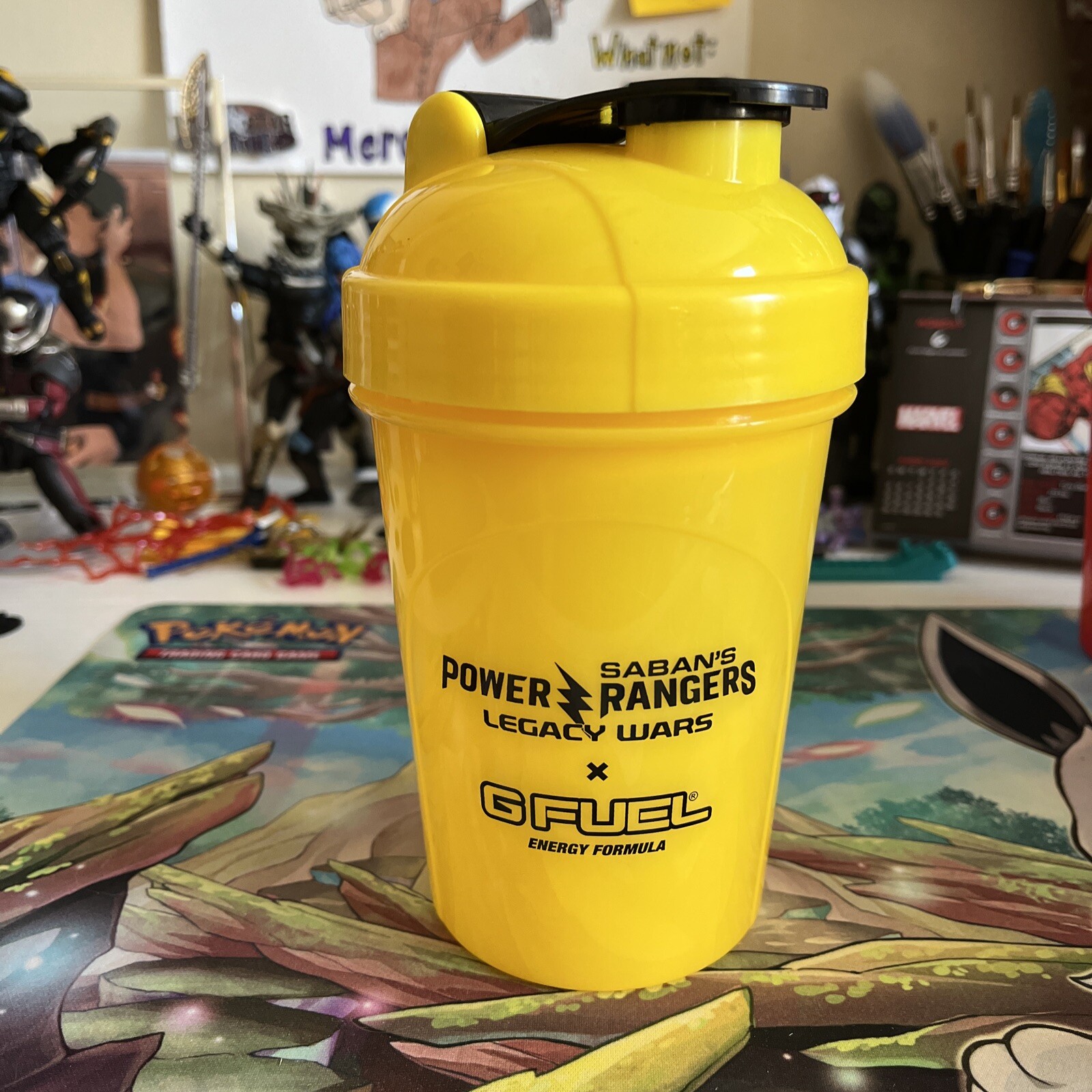 Rare GFUEL Yellow Ranger Shaker OOP Saban Power Rangers SDCC G FUEL ...