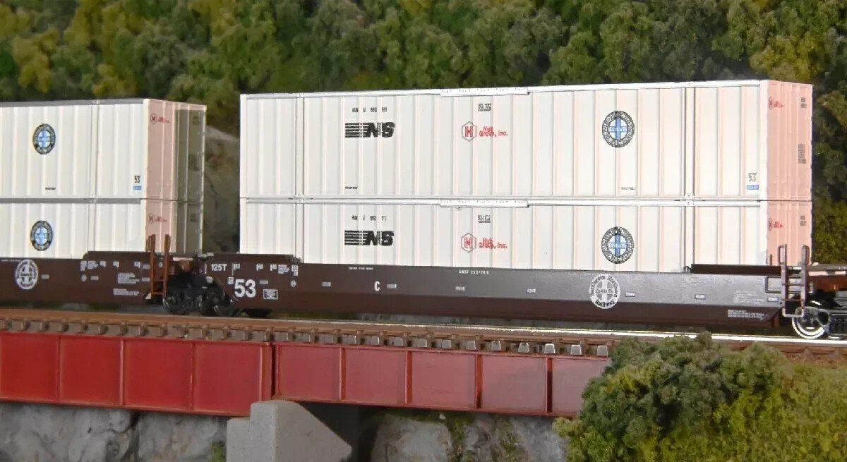 Kato N Scale ~ New 2025 ~ TTX Gunderson MAXI-IV Well Car ~ BNSF / NS ...
