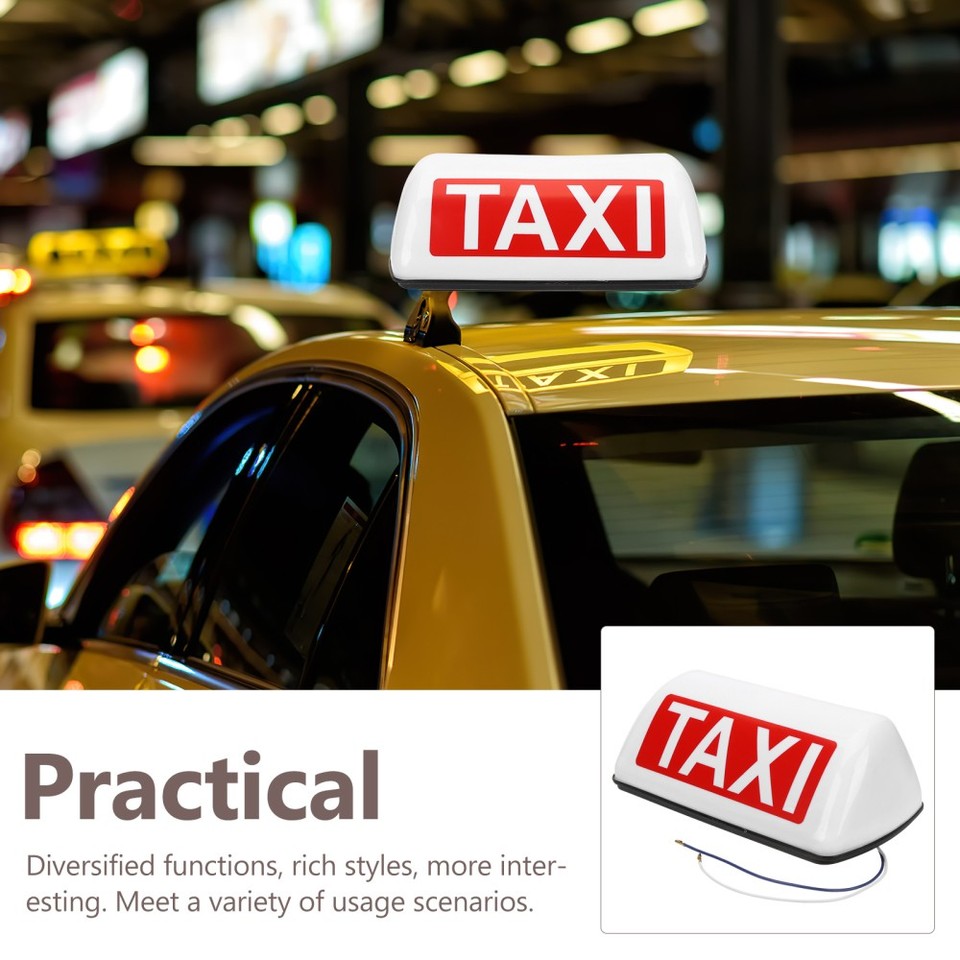 LED Taxi Sign Vintage Cab Illuminated Sign Taxi Sign Top Light | eBay ...