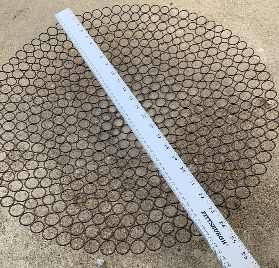 VTG Wire Wall Art Metal Circles 24" Round Concave Center Protrudes 3 ...