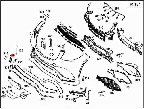 Genuine MERCEDES Gl Gle Gls C292 W166 X166 Towing eye cover Bracket ...