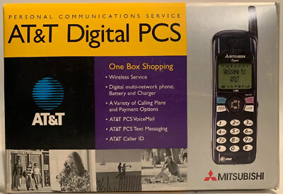 NEW AT&T DIGITAL PCS MITSUBISHI T200 DIGITAL MULTI-NETWORK PHONE ...