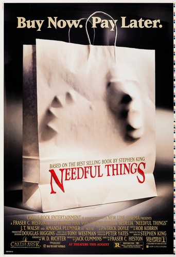 NEW Needful Things 90's Movie Poster Print Canvas FREE SHIPPING Stephen ...