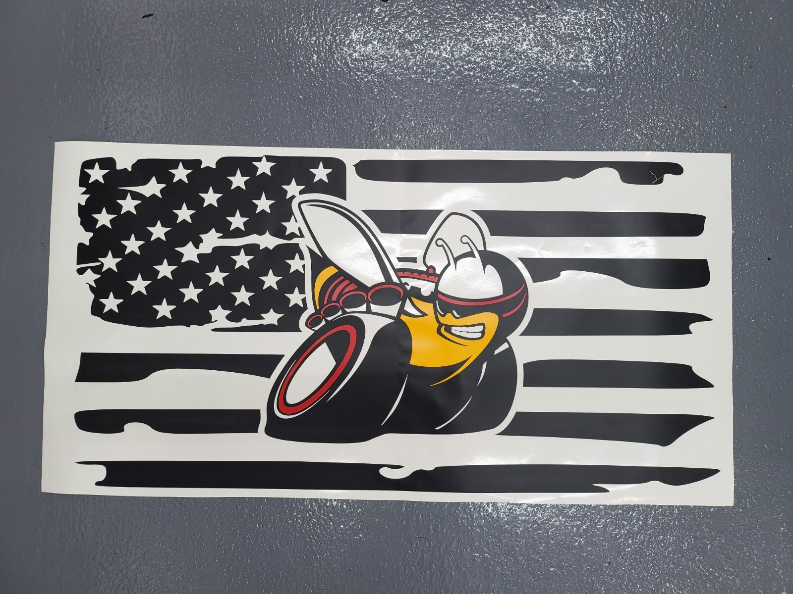 Distressed American Flag Scat Pack Sunroof Decal W/ Install Kit ...