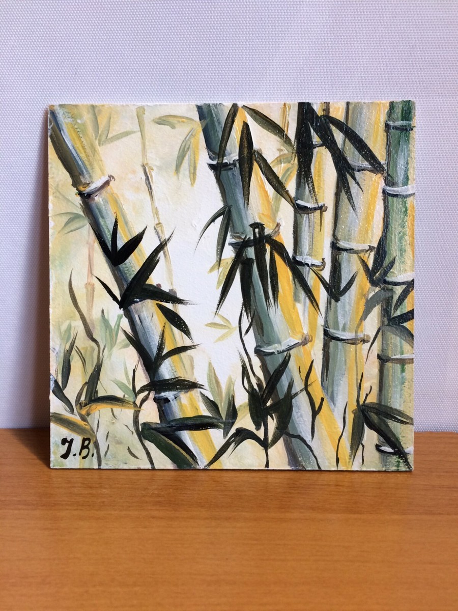 Abstract Bamboo Painting