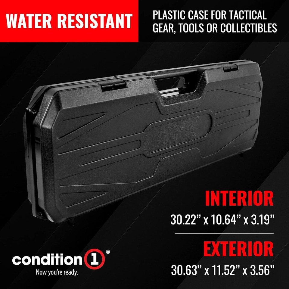 30” Gun Rifle Case Hard Box Hunting Shooting Carrying Storage Water ...