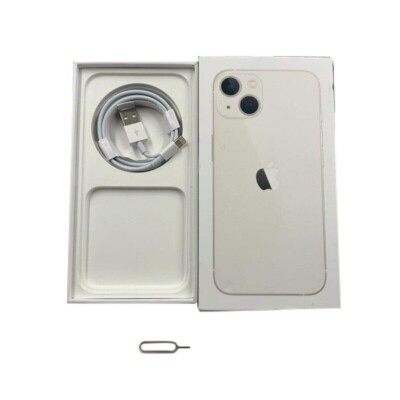 Apple Original iPhone 13 Empty Box - Starlight, With charger and sim ...